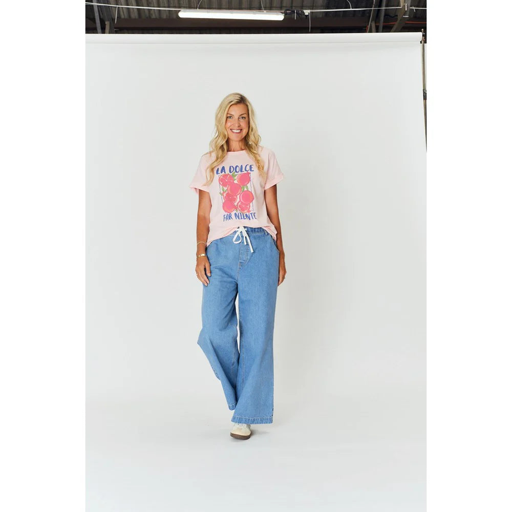 Lana Vintage Tee | Pink Pomegranate – Hype Dunedin