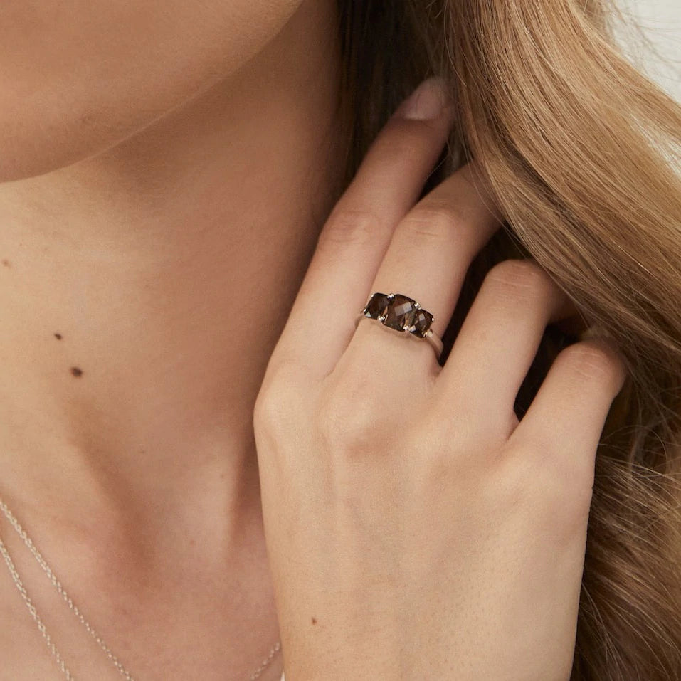 Reverie Ring | Smokey Quartz / Silver – Hype Dunedin